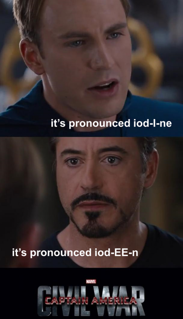 Iodine Civil War - Chemistry Jokes